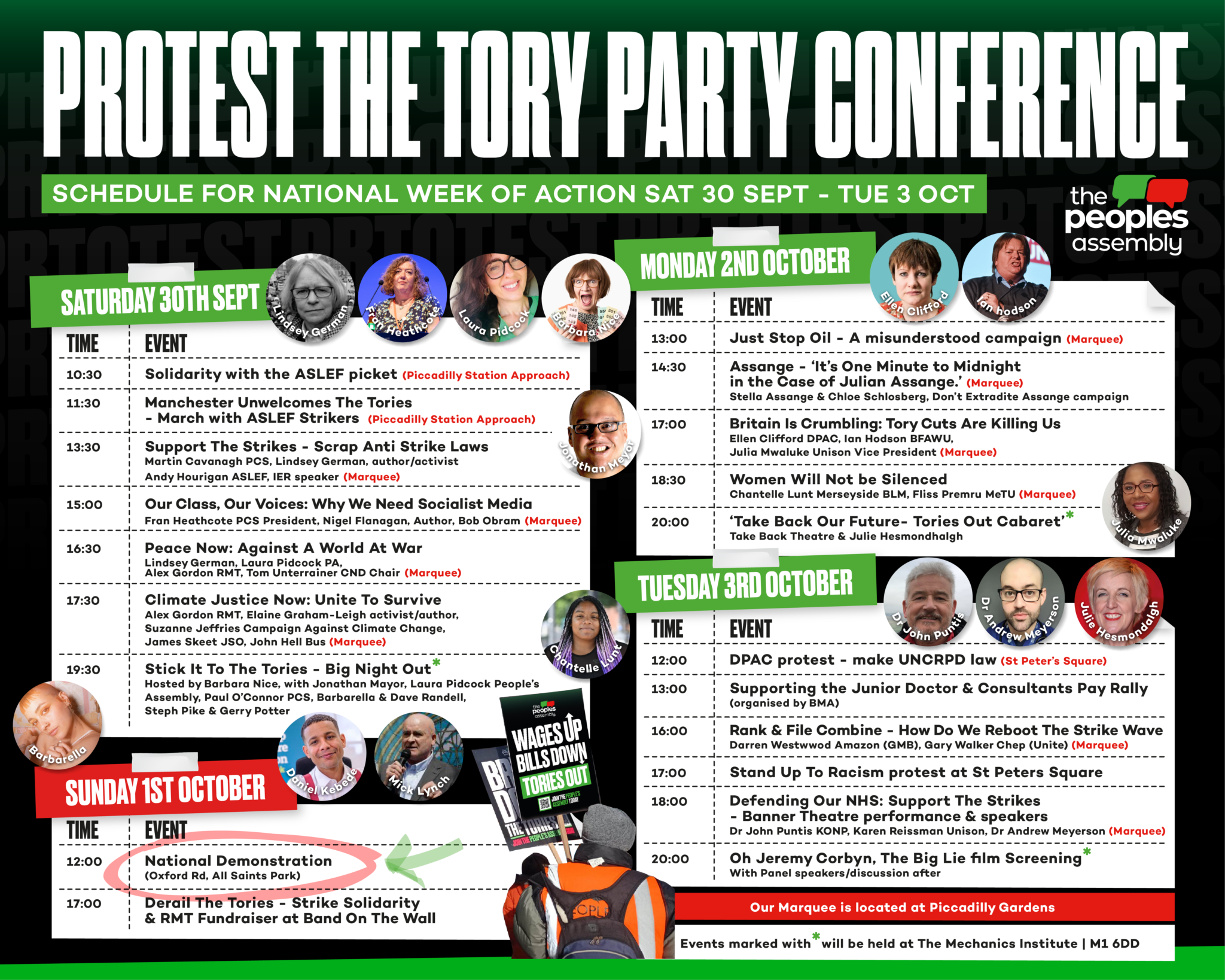 Protest Tory Party Conference - The Peoples Assembly